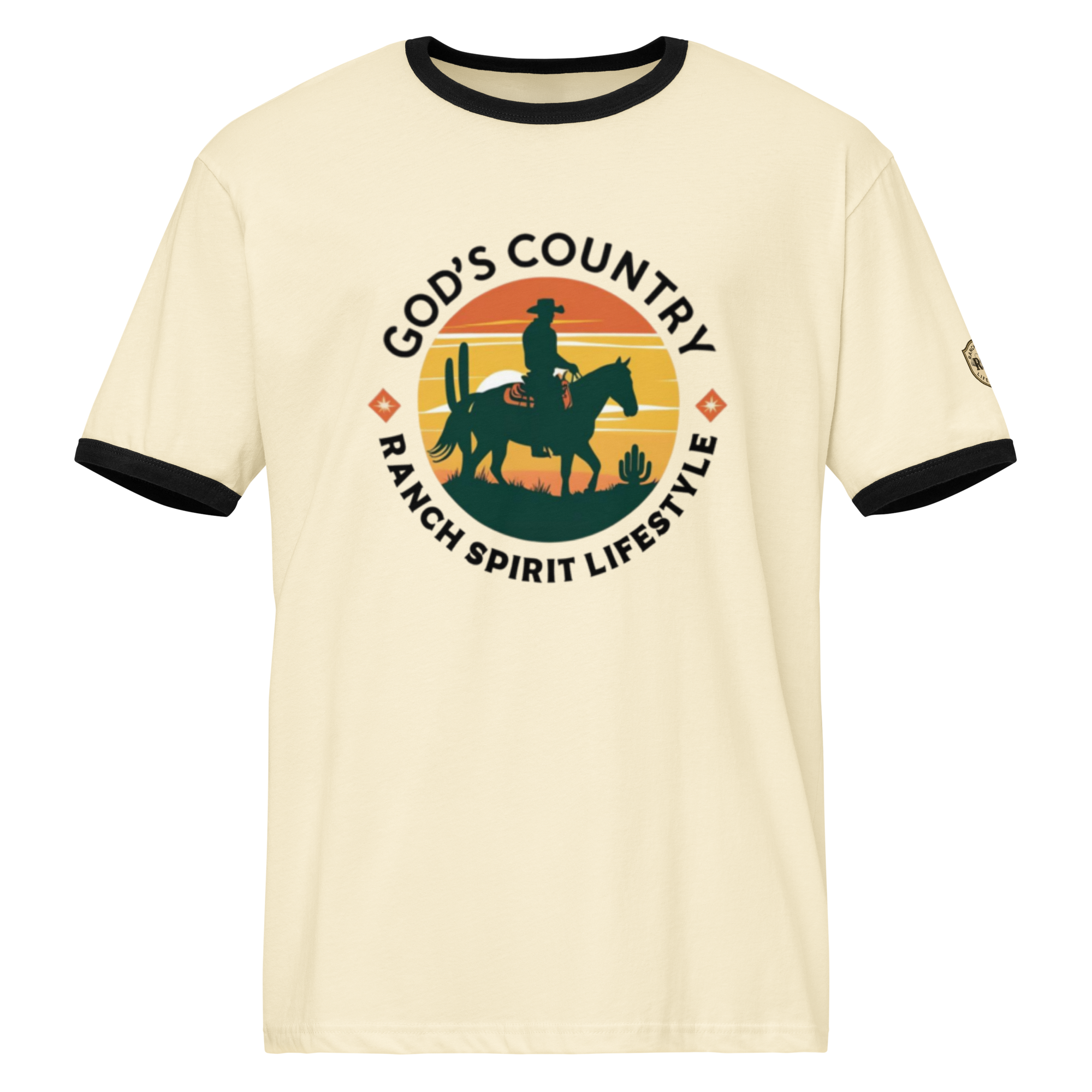 RSL God's Country Unisex Ringer T-shirt – Ranch Spirit Lifestyle